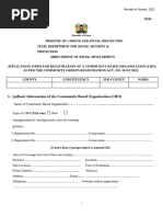 CBO Registration Requirements in Kenya | PDF | Government