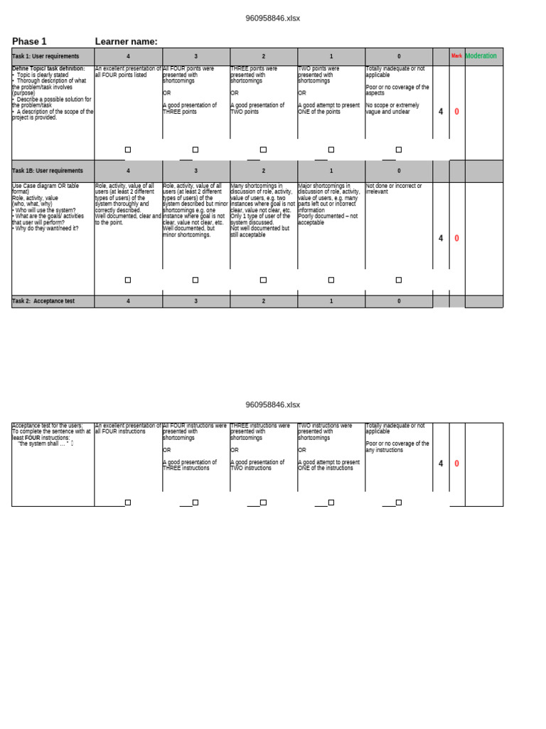 GR 10 PAT IT Marking - Rubric - 2025 | PDF | Plagiarism | Error