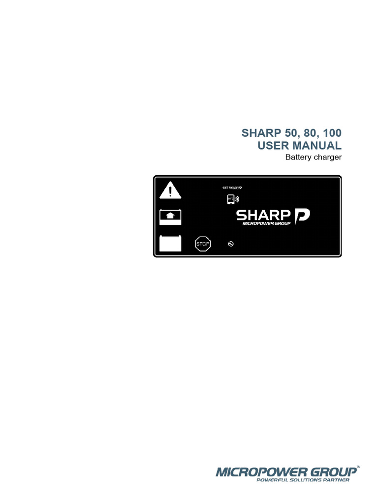 SHARP Battery Charger User Manual | PDF | Battery Charger | Mains ...