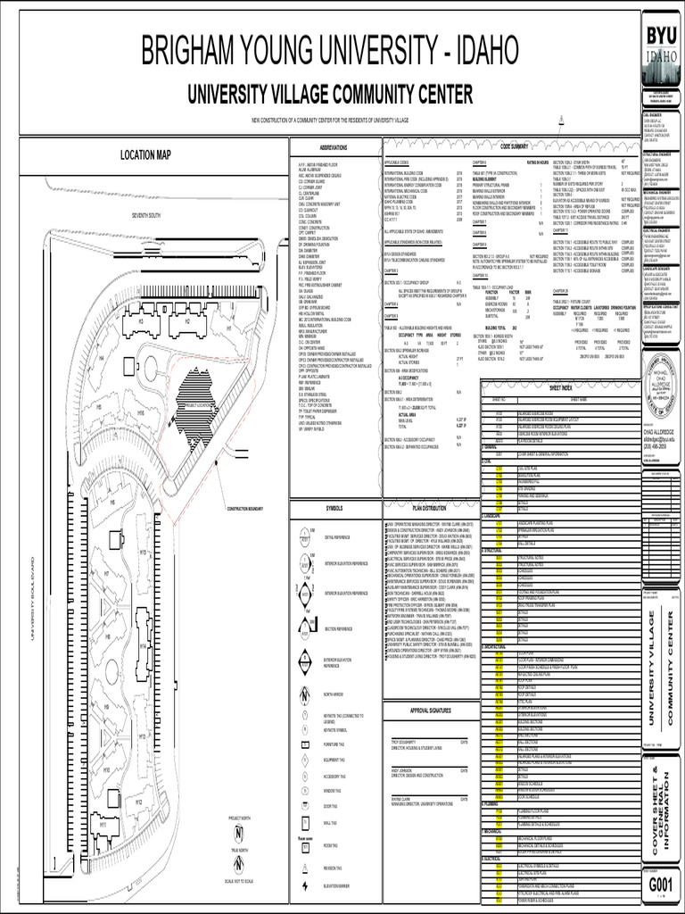 Architectural Drawings - University Village Community Center | PDF | Building Materials ...