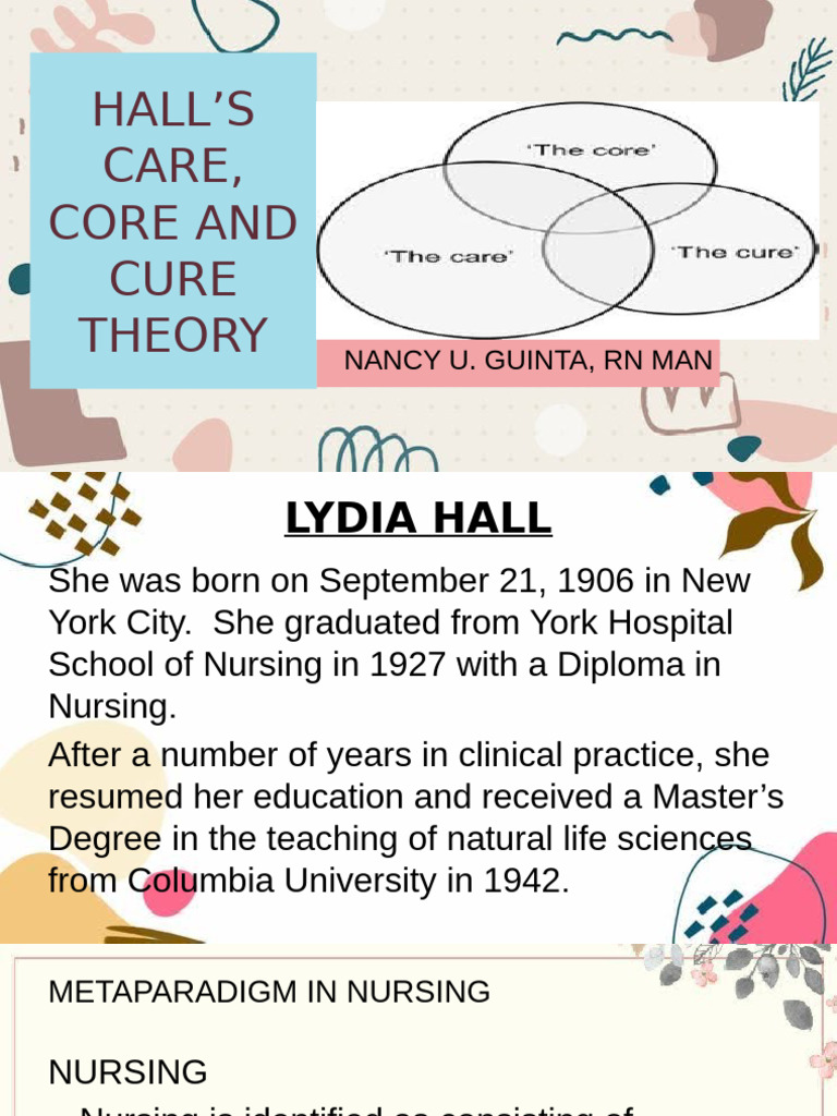 Hall's Care, Core, and Cure Model | PDF | Nursing | Feeling