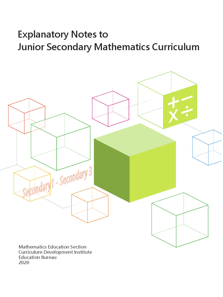 Explanatory Notes To Junior Secondary Mathematics Curriculum | PDF ...