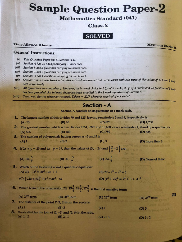 Test G - 10 Paper 2 | PDF