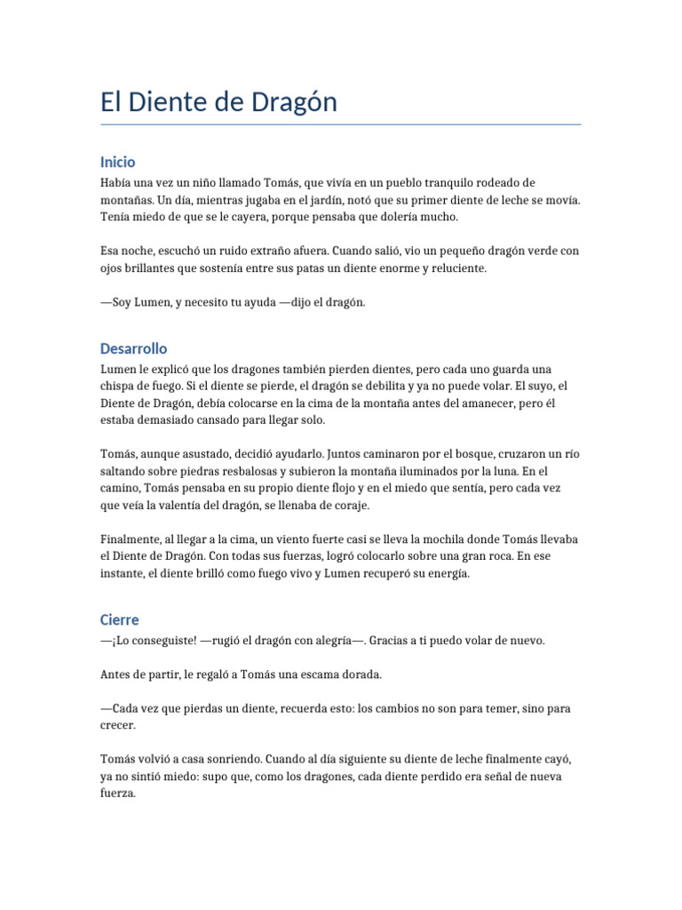 El Diente de Dragon | PDF
