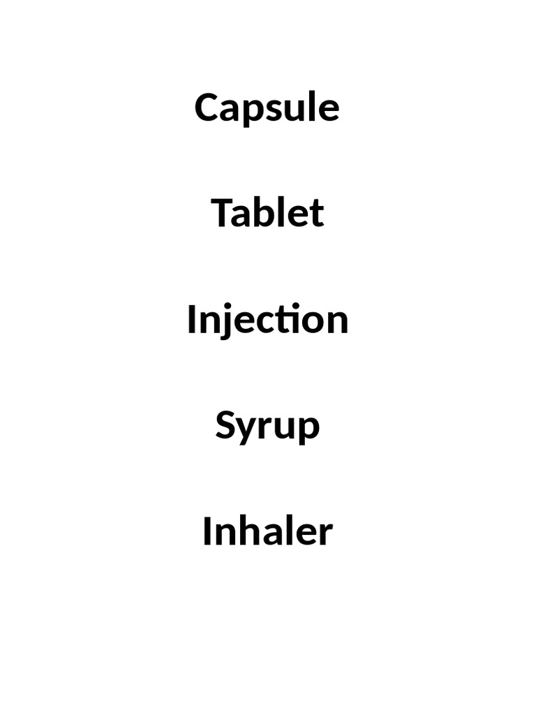 Types of Medicines | PDF