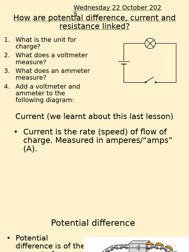 03 How Are Potential Difference, Current and Resistance Linked (MP ...