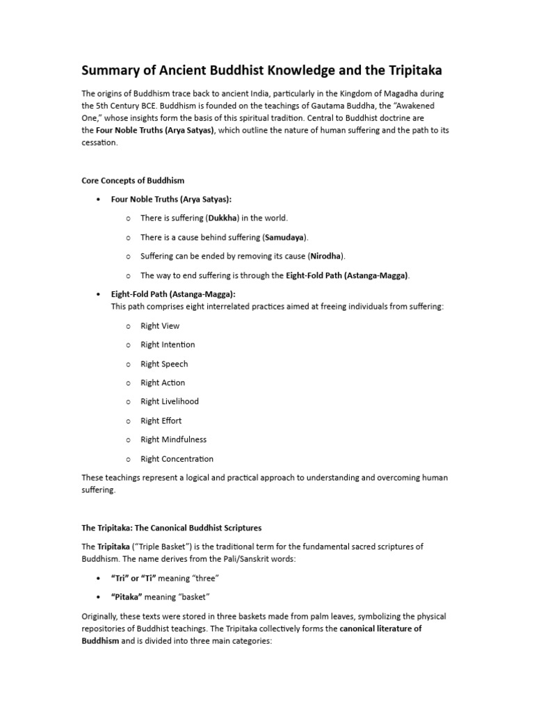 BUDDHISM | PDF | Four Noble Truths | Noble Eightfold Path