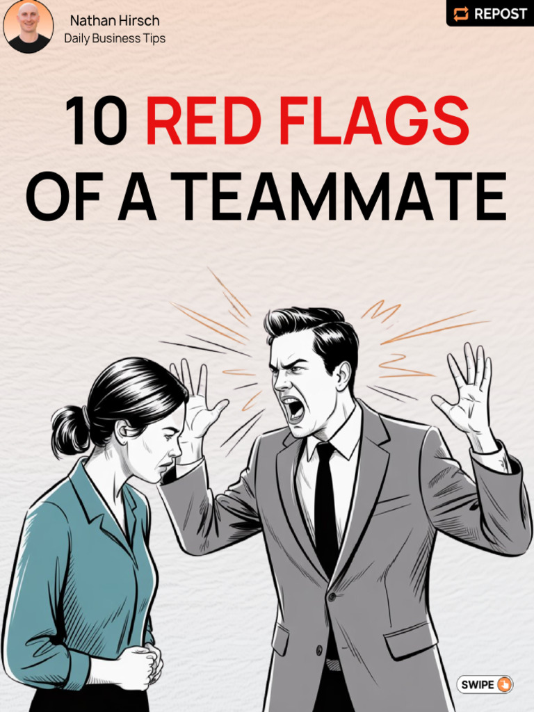 10 Red Flags of A Toxic Teammate PDF | PDF