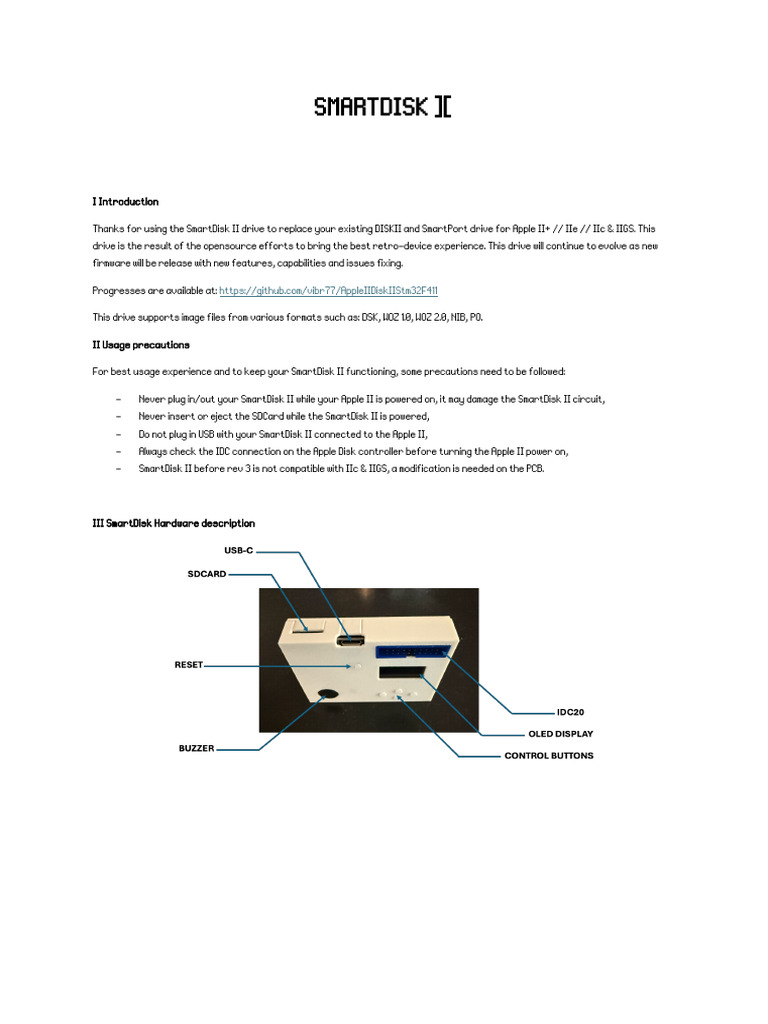 SmartDisk II Setup and Usage Guide | PDF | Booting | Microcomputers