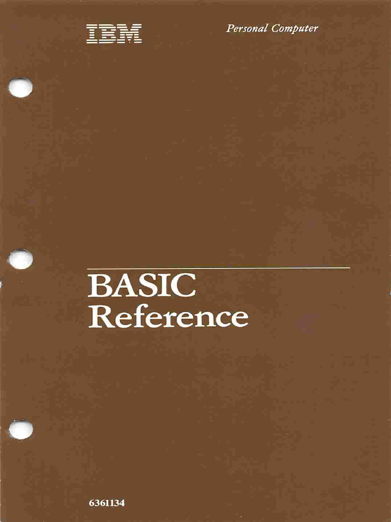 Ibm Basic Reference | PDF