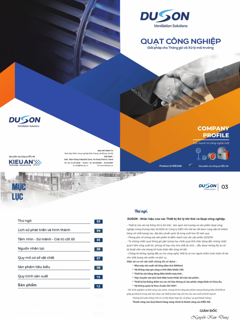 DUSON Industrial Fan - Catalogue-240905 | PDF