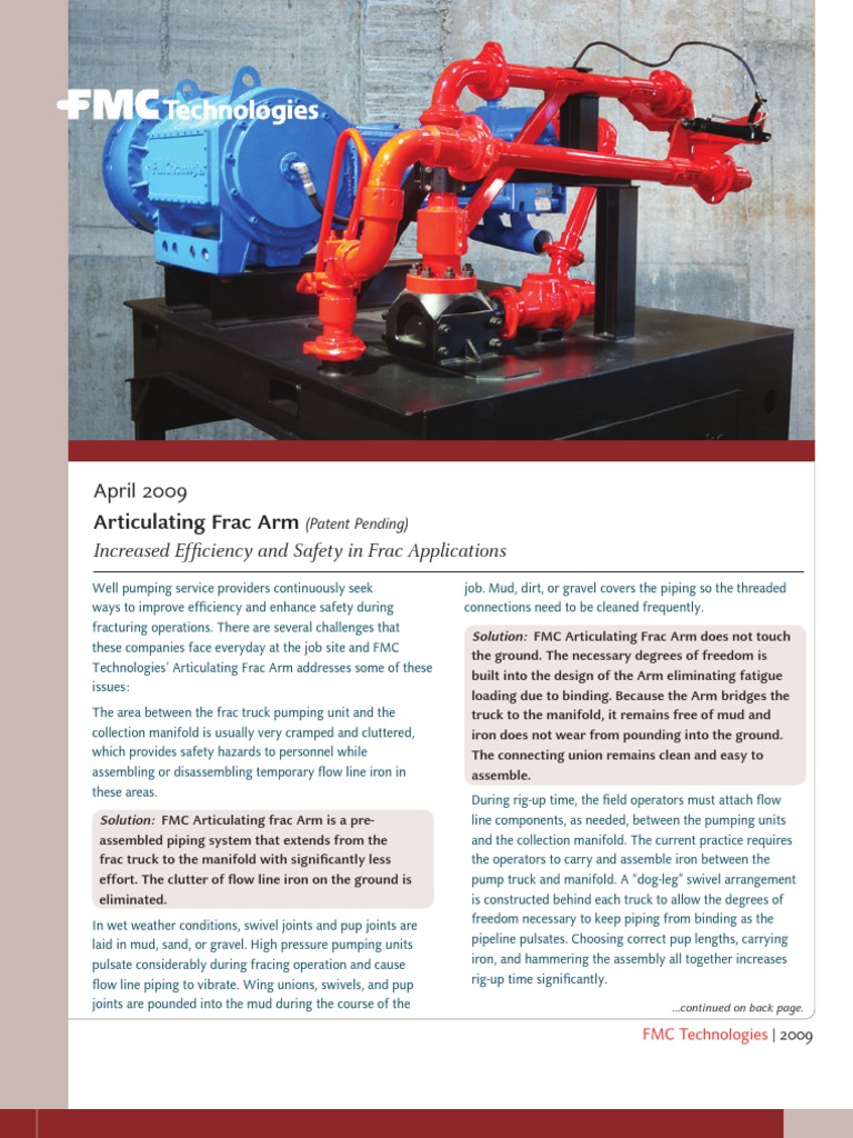 Articulating Frac Arm-Screen | PDF | Hydraulic Fracturing | Truck