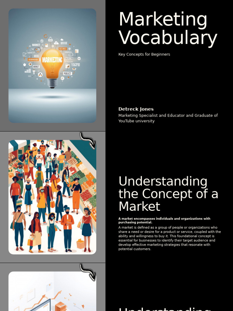 Presentation Marketing Vocabulary Pdf Marketing Public Relations