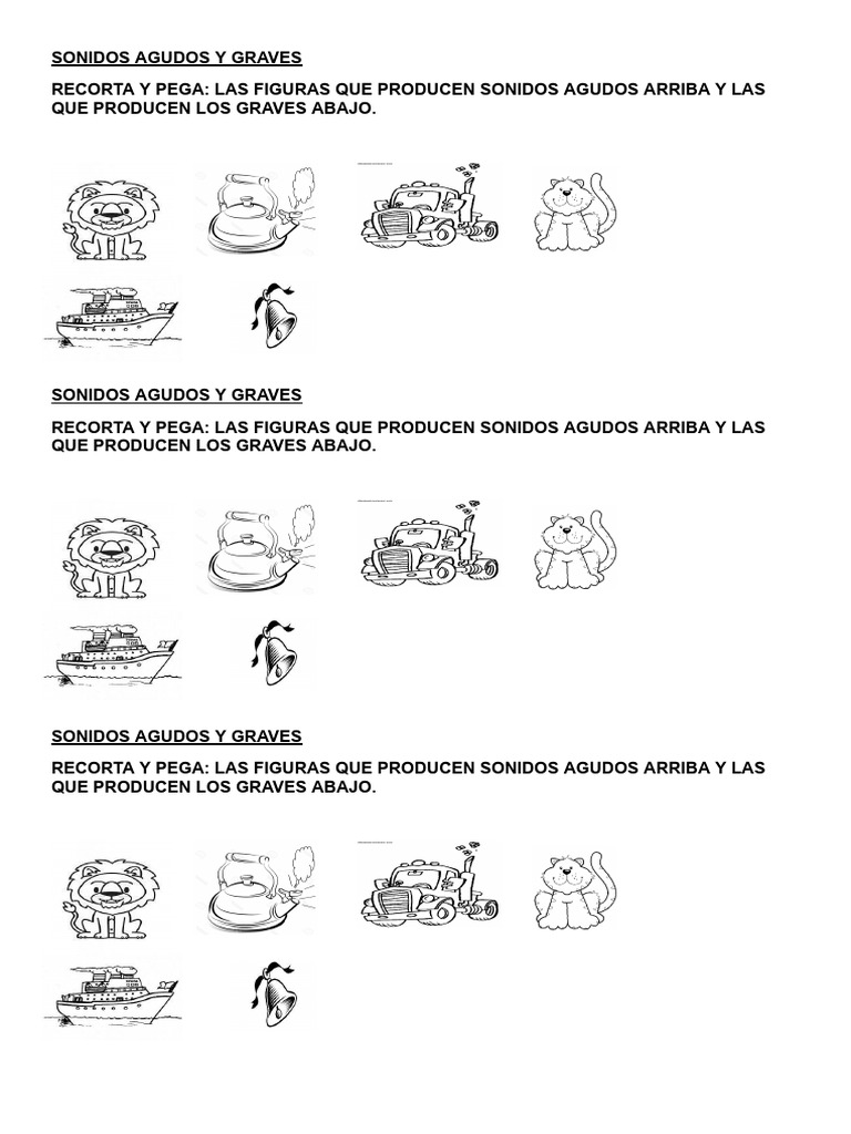 Sonidos Agudos y Graves Imprimit | PDF