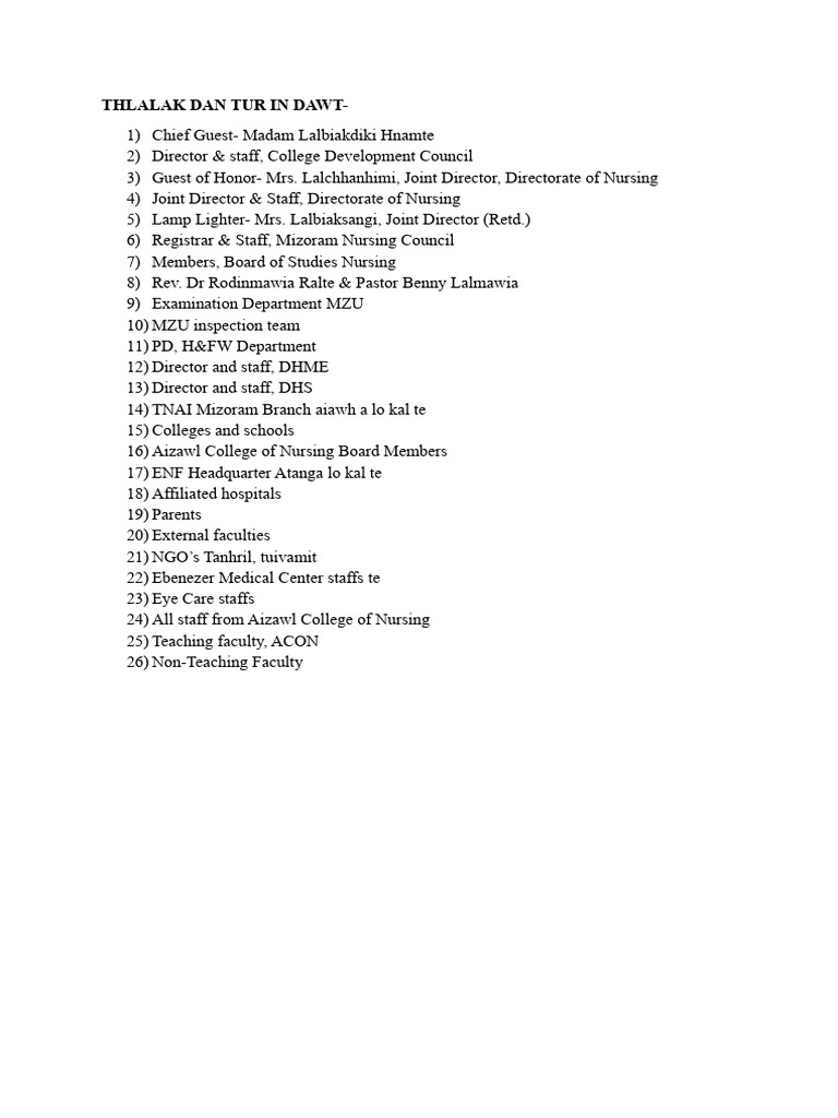 THLALAK DAN TUR IN DAWT Event Overview | PDF
