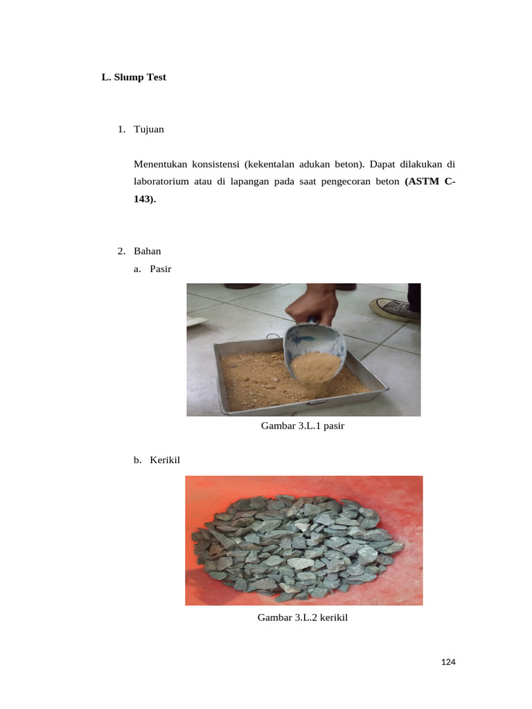 Slump Test Beton: Metode dan Hasil | PDF