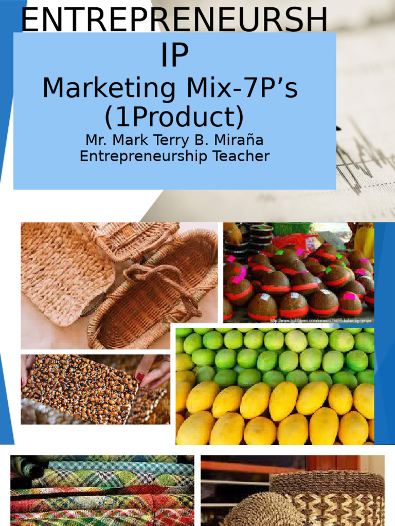 ENTREPRENEURSHIP Lesson 15 Marketing Mix 7Ps 1product | PDF