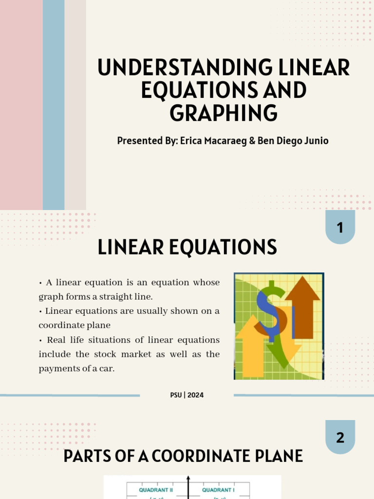 Understanding Linear Equations and Graphing | PDF | Equations | Applied ...
