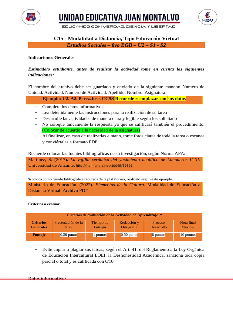 Actividad de Aprendizaje 1 Unidad 2. | PDF | Nómada | Humano