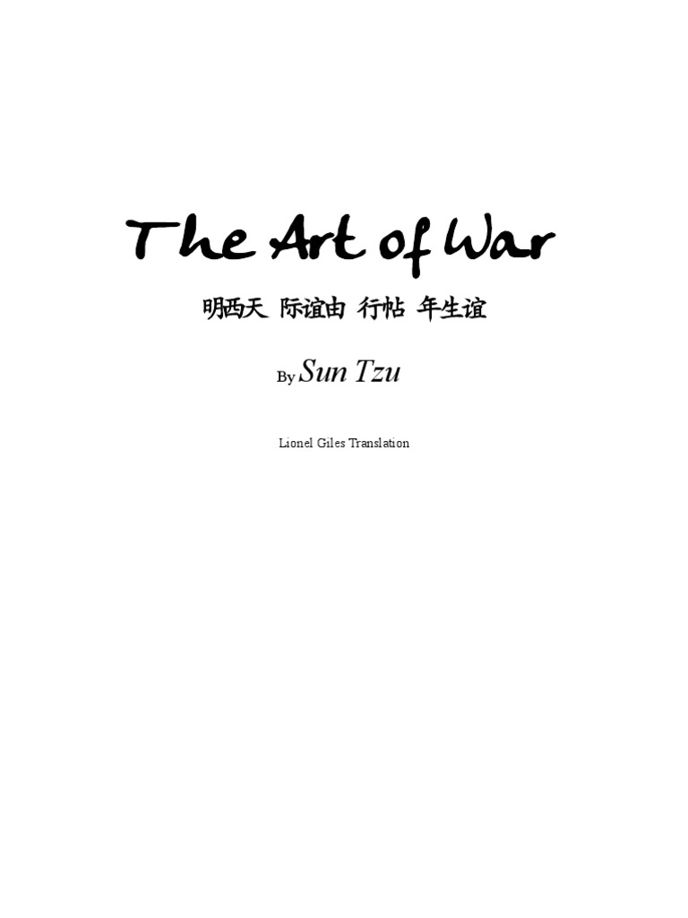 The Art of War | Download Free PDF | Siege | The Art Of War