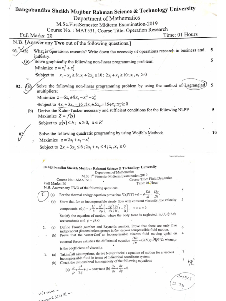 MSC Question | PDF