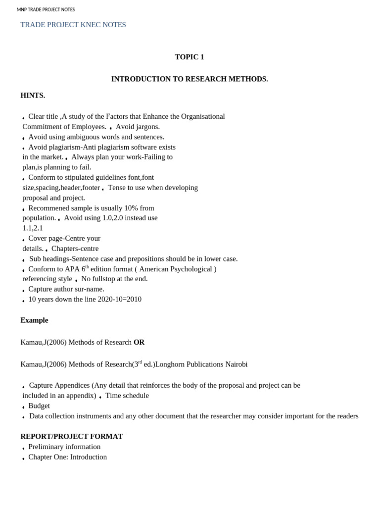 Research Methods and Project Guidelines | PDF | Hypothesis | Theory