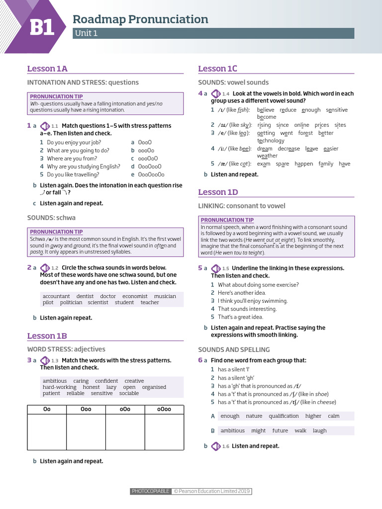 English Pronunciation Guide: Intonation & Stress | PDF | Stress ...