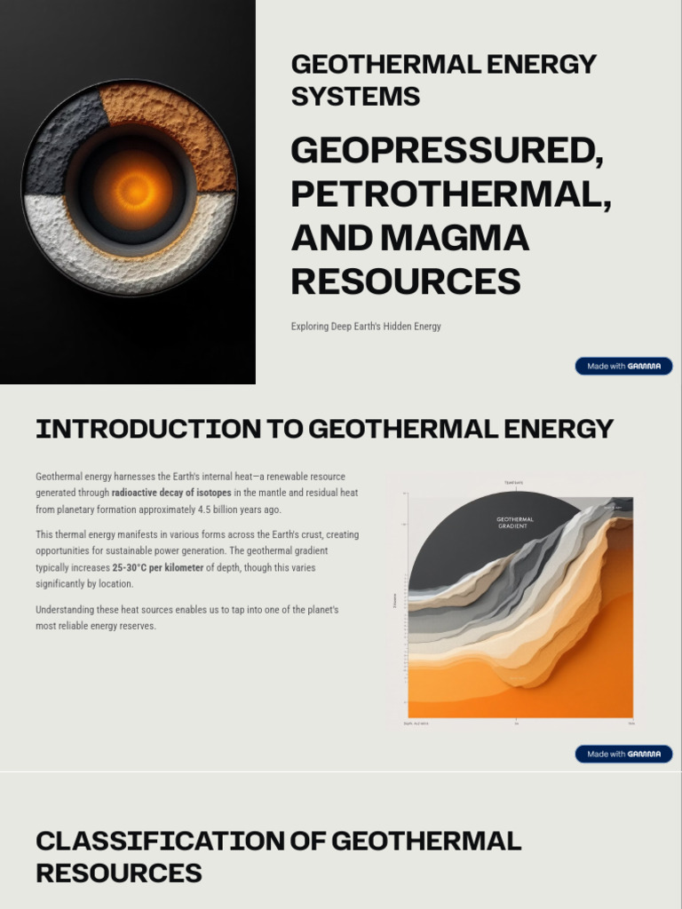 Geothermal Energy Systems | PDF | Geothermal Energy | Sustainable ...