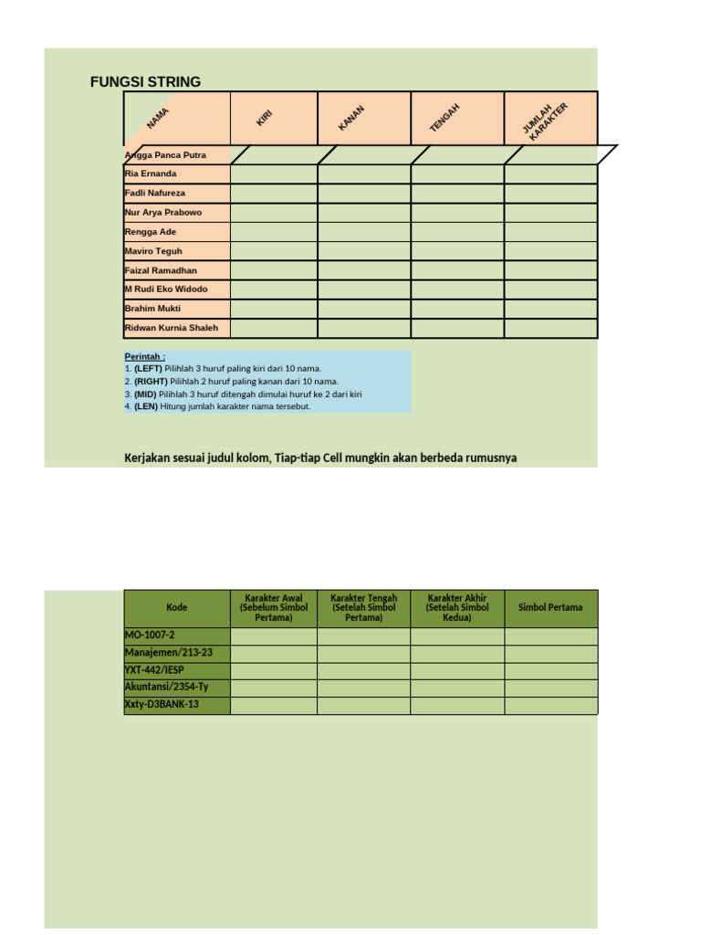 Soal Fungsi String | PDF