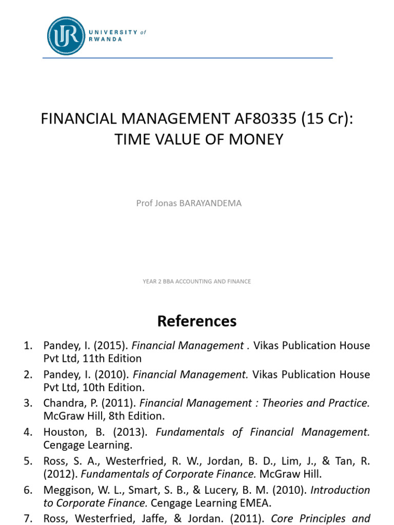 Chapter 2 - Time Value of Money Notes Year Two | PDF | Interest ...