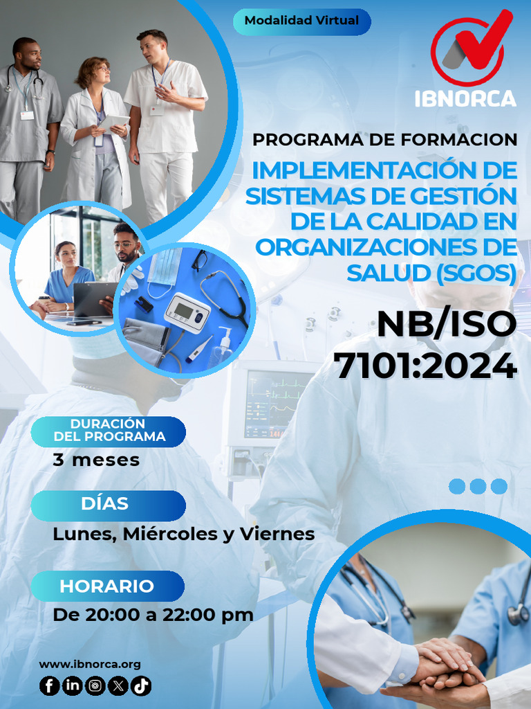 Formación en SGOS NB/ISO 7101:2024 | PDF | Sistema de manejo de calidad ...