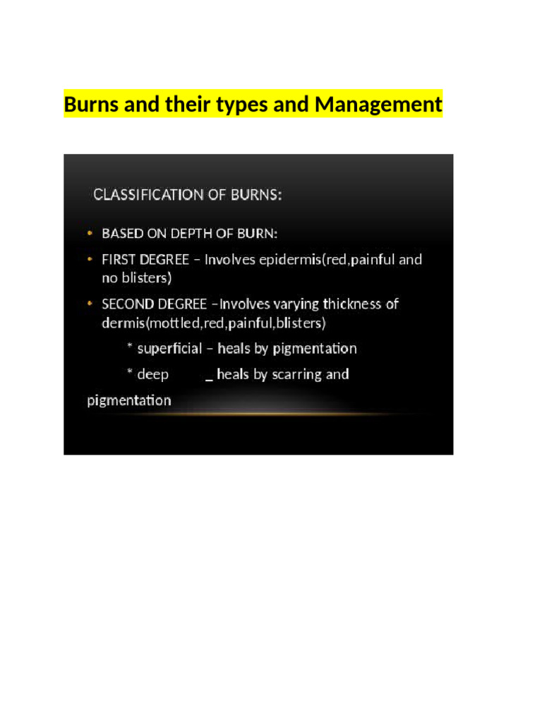 Essential Burn Management Supplies | PDF