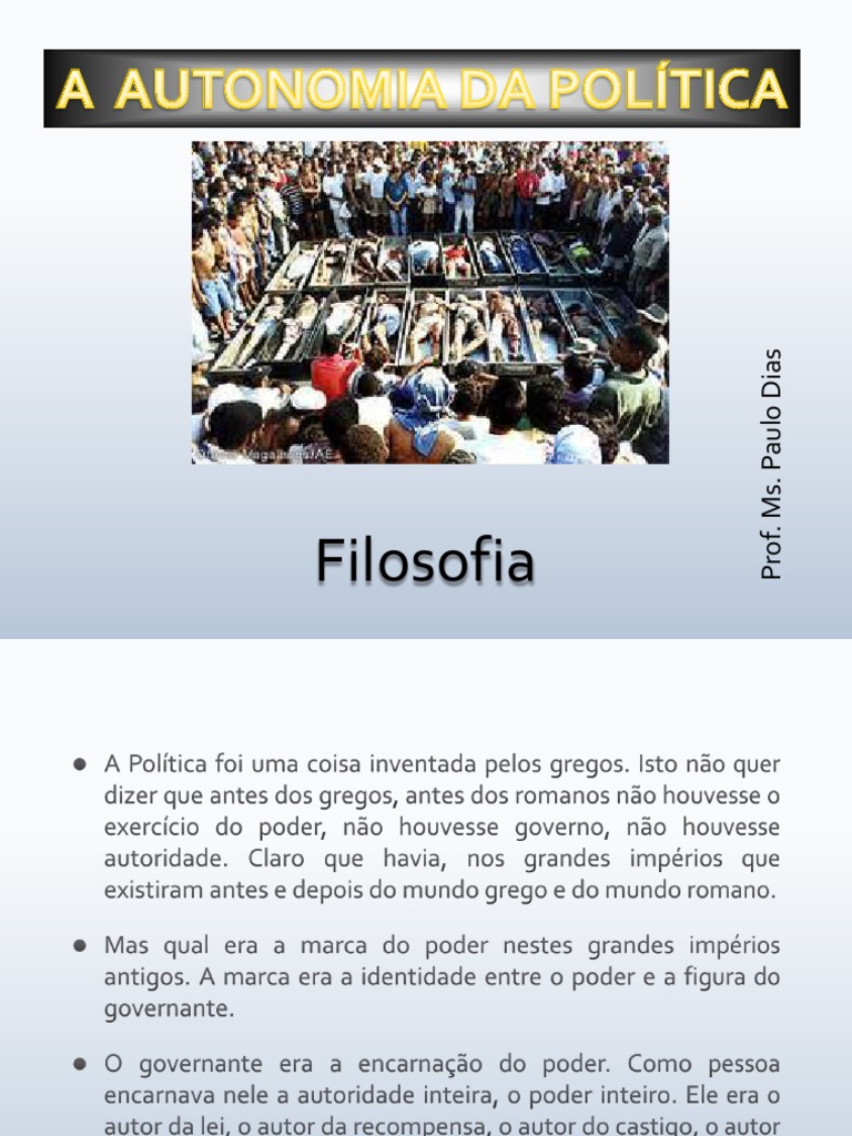 A Autonomia Politica 2 Ano ensino médio