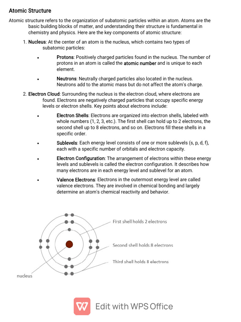 Atomic Structure, Configuration | PDF | Atoms | Atomic Nucleus