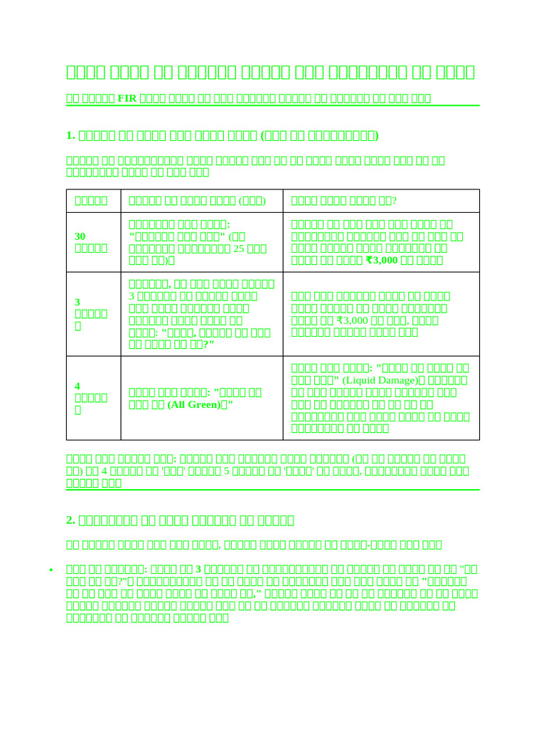 Hindi Given to ASI Virender via HC Dinesh | PDF