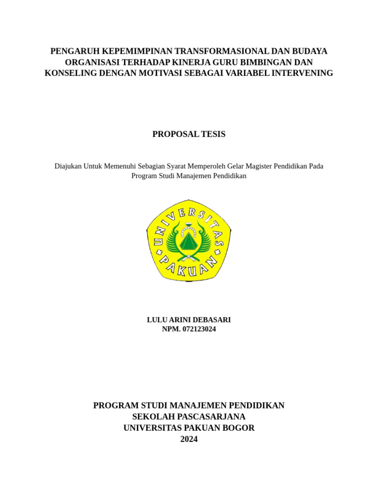 Rancangan Proposal Lulu Ap23r3 072123024 | PDF
