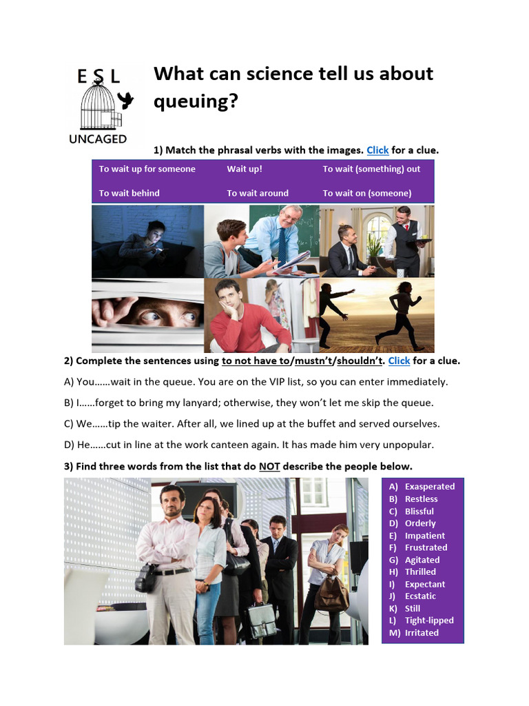 What can science tell us about queuing - ESL Uncaged | PDF