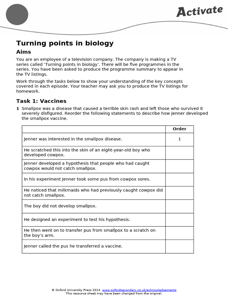 B3.2 End of Chapter Checkpoint 2 | PDF | Smallpox | Vaccines
