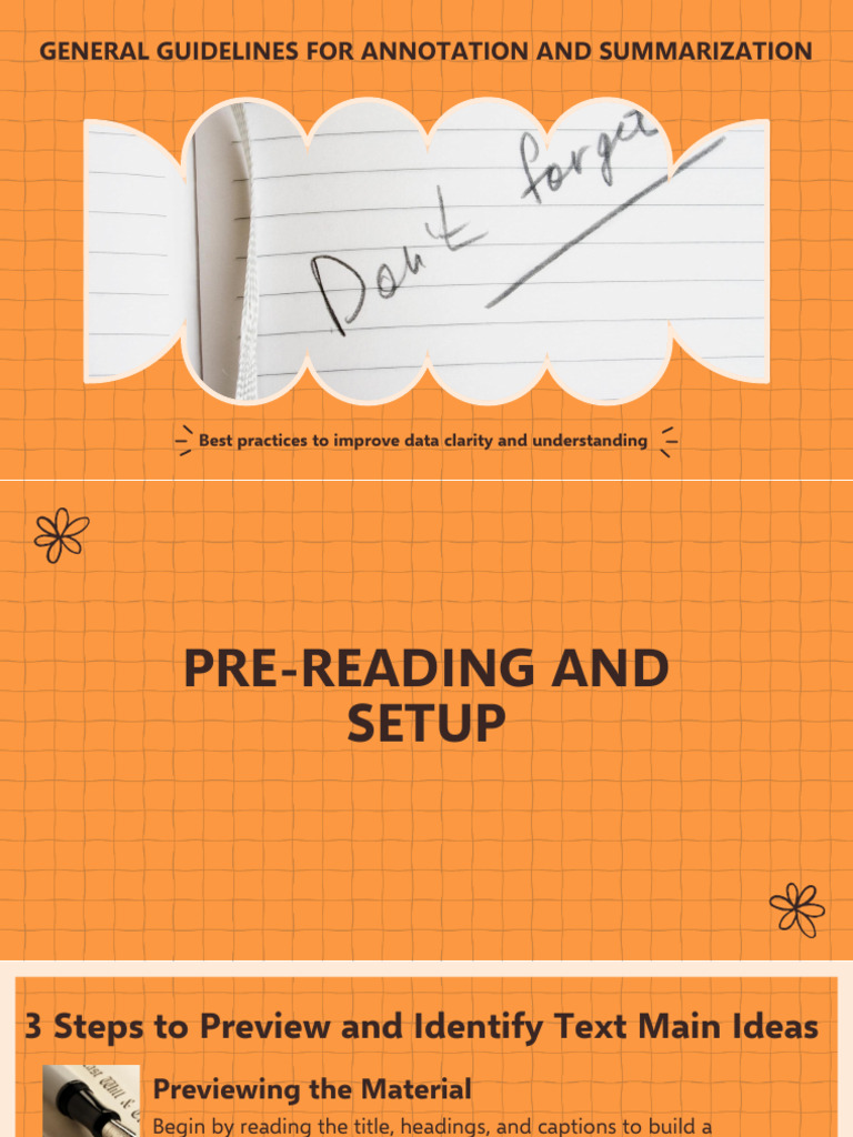 For Students W6-Annotation - Summary - A Text | PDF | Annotation | Word