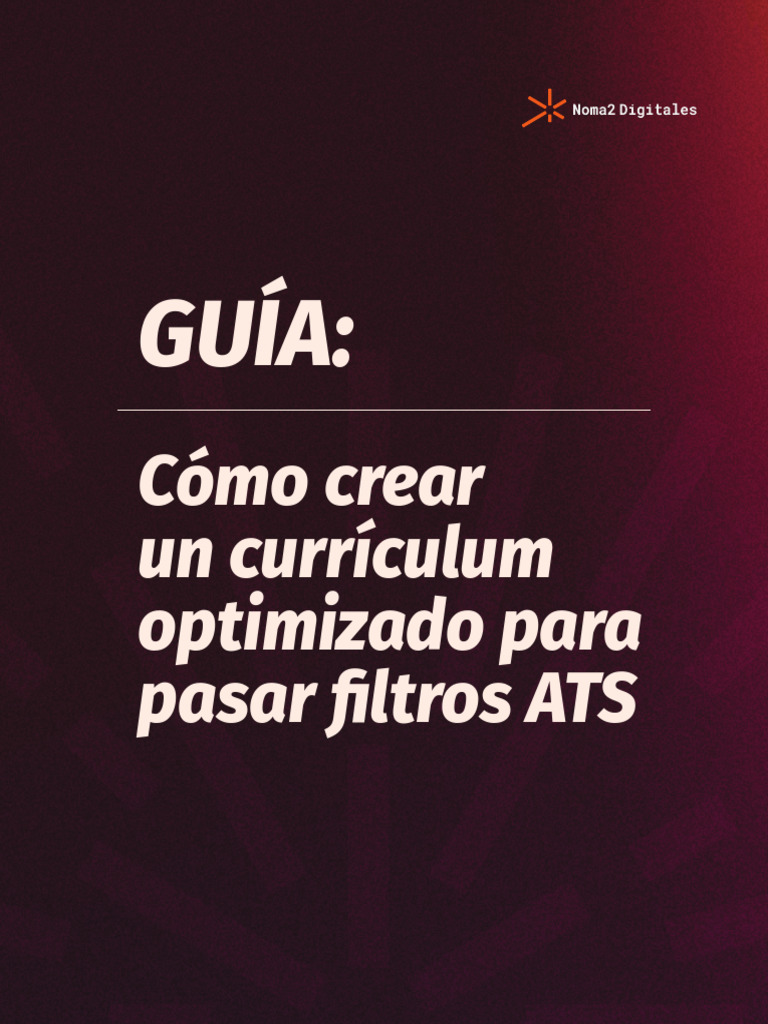 LEAD MAGNET - Cómo Crear Un Currículum Optimizado para Pasar Filtros ...