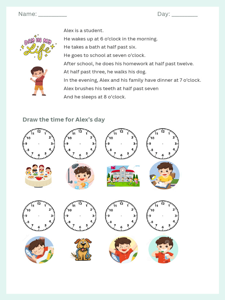 Gilbert - My Day Unit 2 | PDF