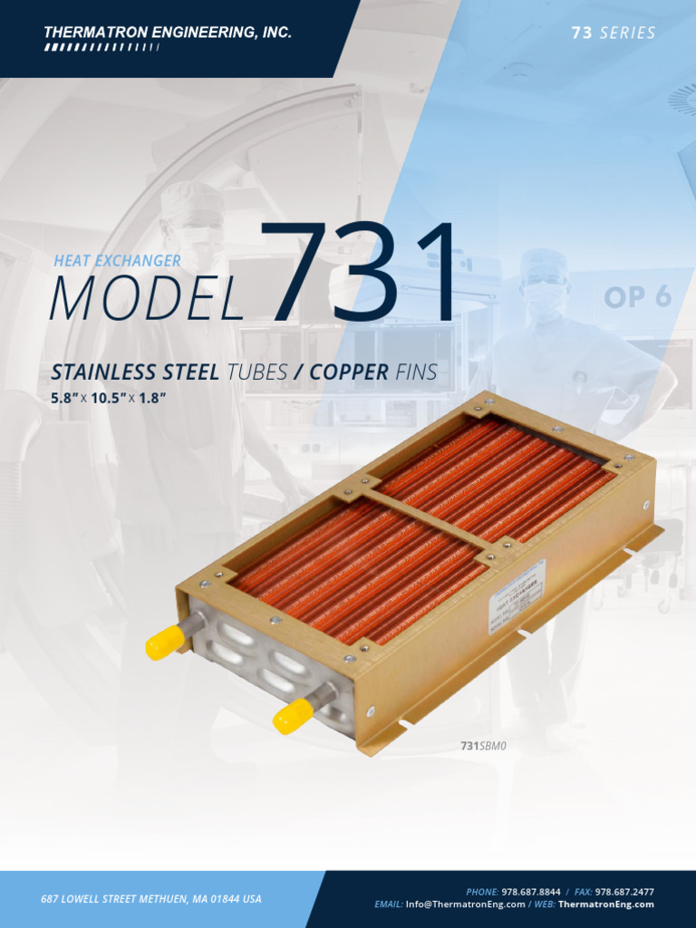 Model 731 Heat Exchanger Overview | PDF | Heat Exchanger | Coolant
