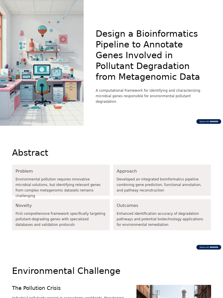 Design A Bioinformatics Pipeline To Annotate Genes Involved in ...