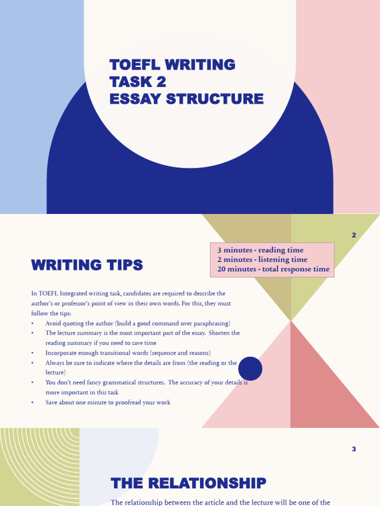 TOEFL Integrated Writing Guide | PDF | Essays | Argument