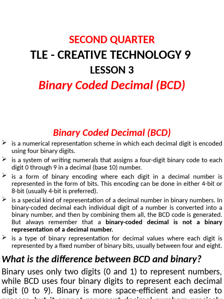 Binary Coded Decimal | PDF | Binary Coded Decimal | Decimal