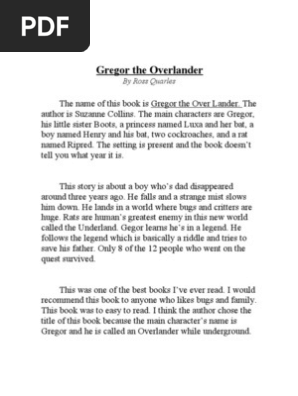 Gregor The Overlander Henry