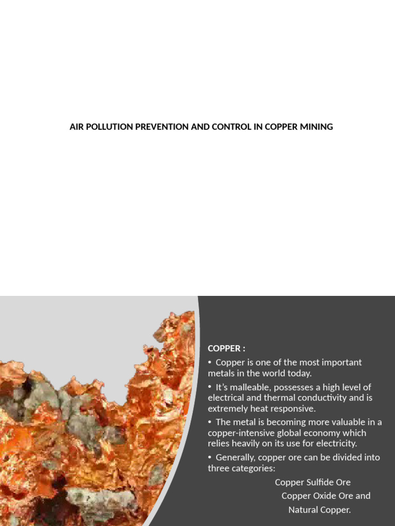 Copper Mining: Pollution Control Strategies | PDF | Ore | Mining