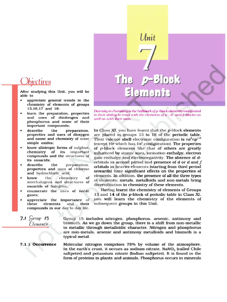 P Block | PDF