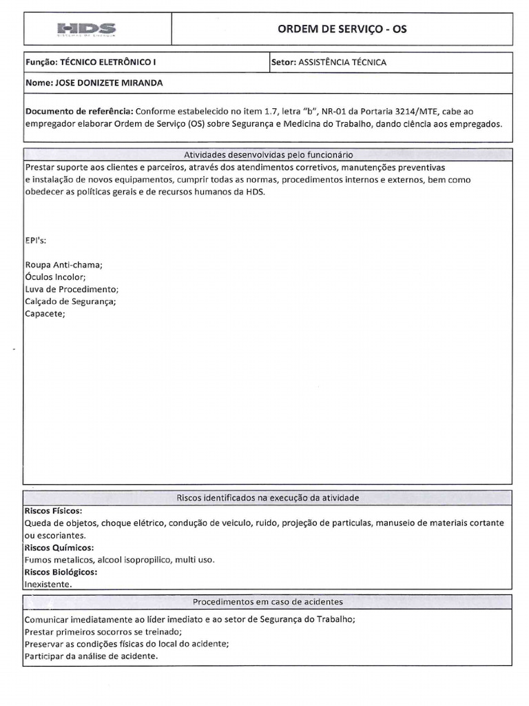 o.s Donizete | PDF