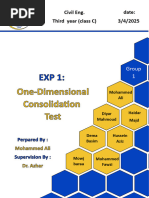 Consolidation Test Lab Report | PDF | Soil Mechanics | Solid Mechanics
